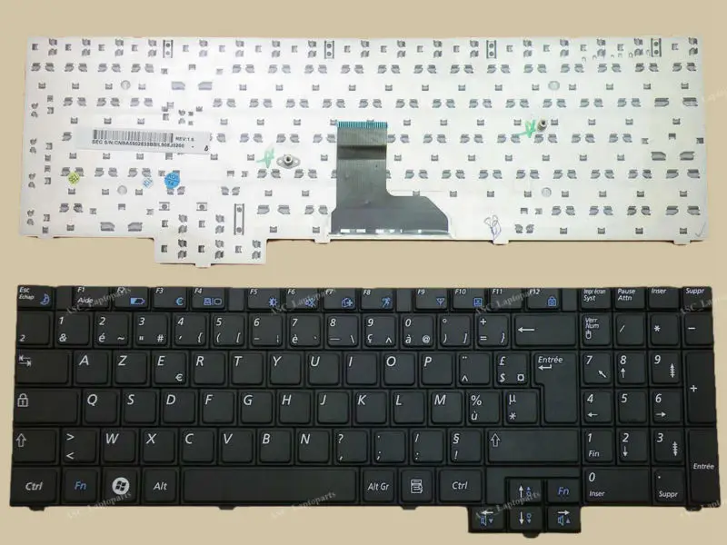 New FR French Clavier For SAMSUNG R517 R523 R528 R530 P580 R618 Laptop ...