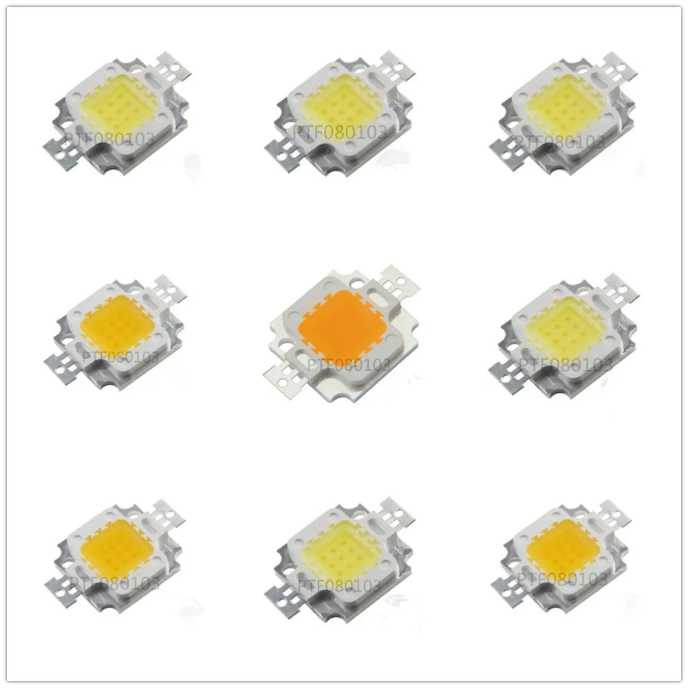 Led de alta potencia, 10 piezas, blanco frío/neutro/blanco cálido/azul ...