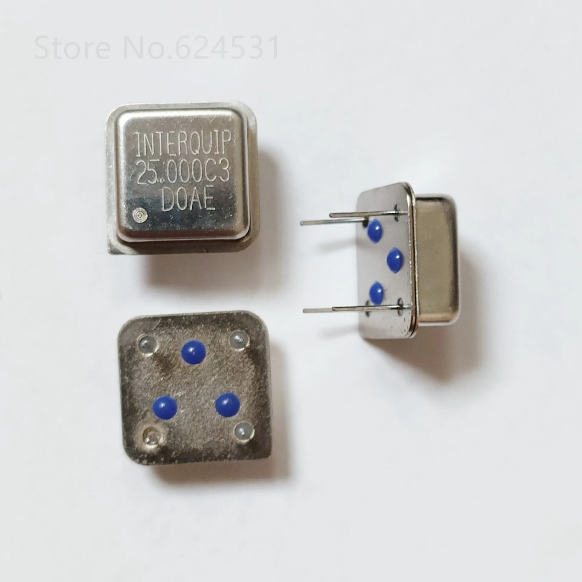 10pcs 25MHZ 25M 25.000MHZ In-line active crystal oscillator clock square half size DIP-4 OSC