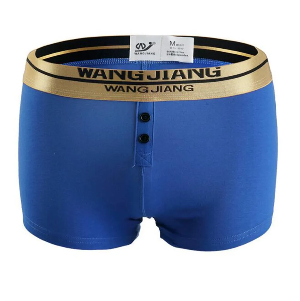 Men Boxer Cotton Fashion Patchwork Underwear Men Boxer Shorts Low Waist ...