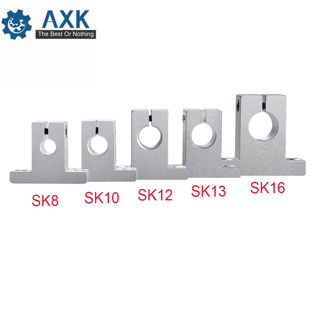 4pcs/lot SK8 SK10 SK12 SK16 SK20 SK25 SK30 SK35 8mm linear bearing rail ...