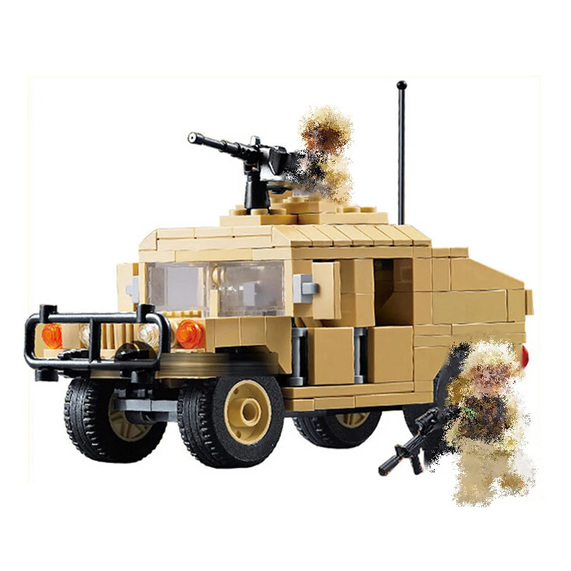 M1025 HUMVEE Armament Carrier DECOOL 2111 2112 Compatible Lego Technic ...
