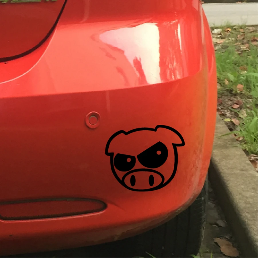 Cartoon Car Decals Cool JDM Pig Vinyl Car Sticker For Car /Motorcycle ...