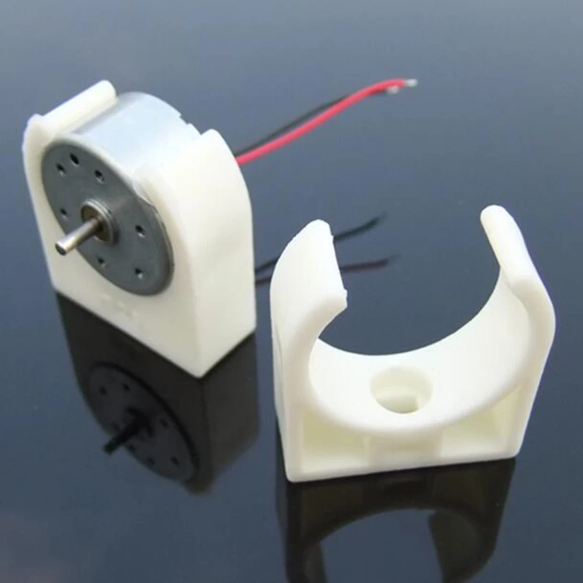 3PCS-Micro-Motor-Seat-White-Plastic-Mini-Motor-Mount-Bracket-for-RC ...