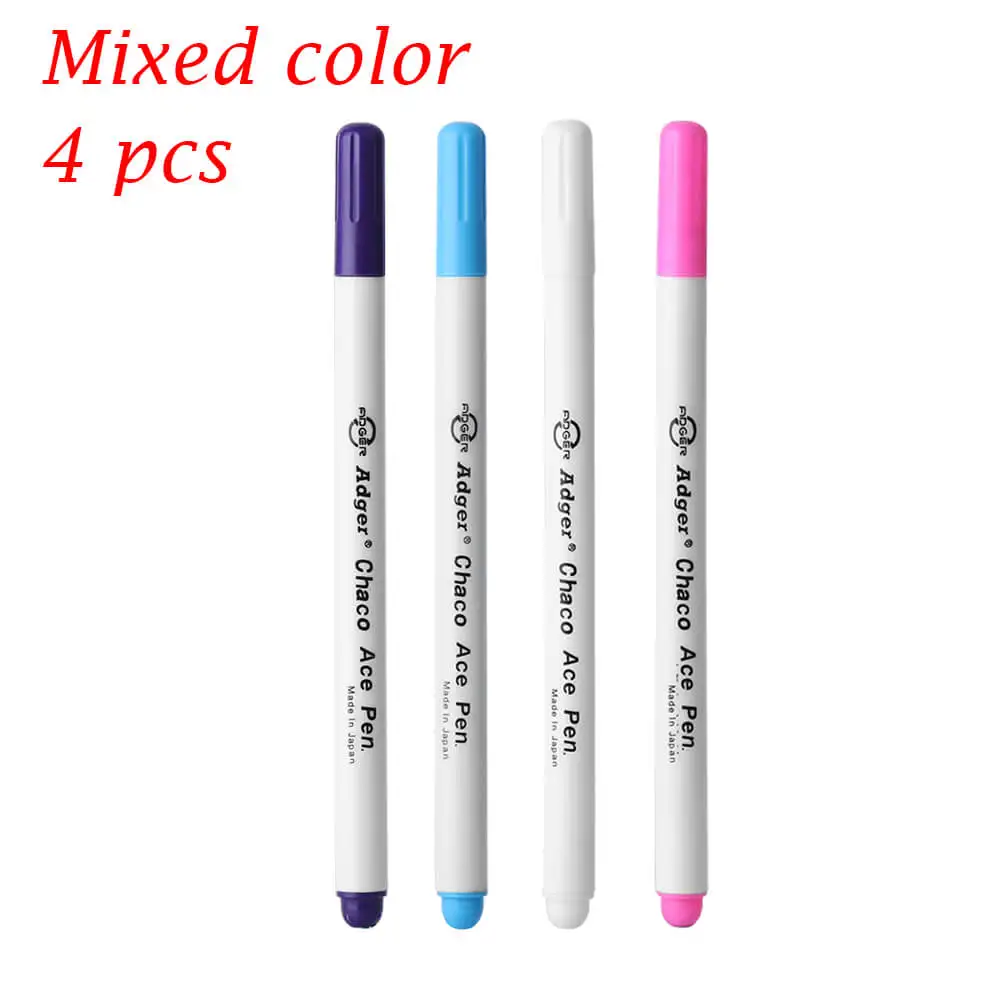 1/4 шт Красочные стежка Водорастворимые чернила маркер стираемая ручка ...