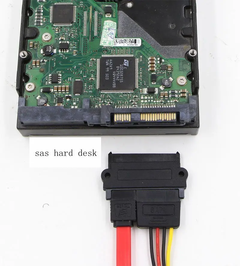 SATA Male To SAS Female Adapter Board Adapter Protect Hard Desk SAS SFF ...