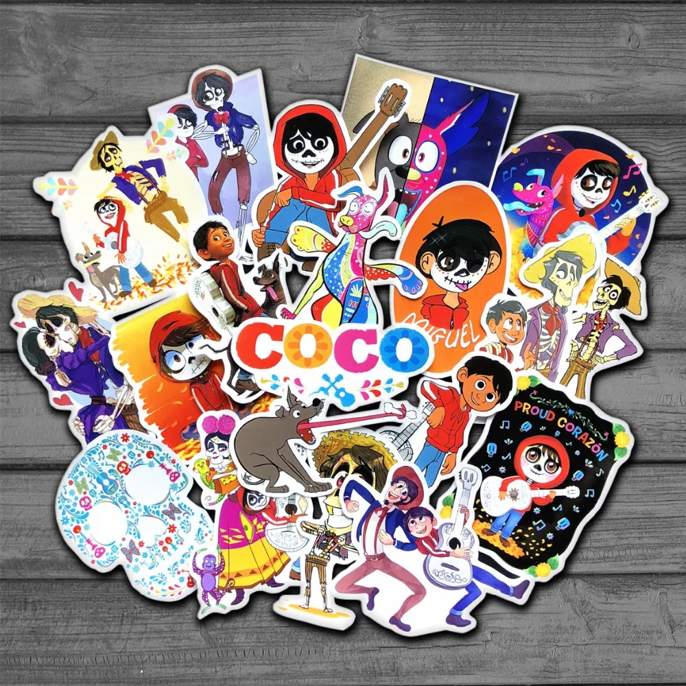 20Pcs-Lot-Popular-Movie-CoCo-Hector-Miguel-Riveras-Stickers-For-Laptop ...