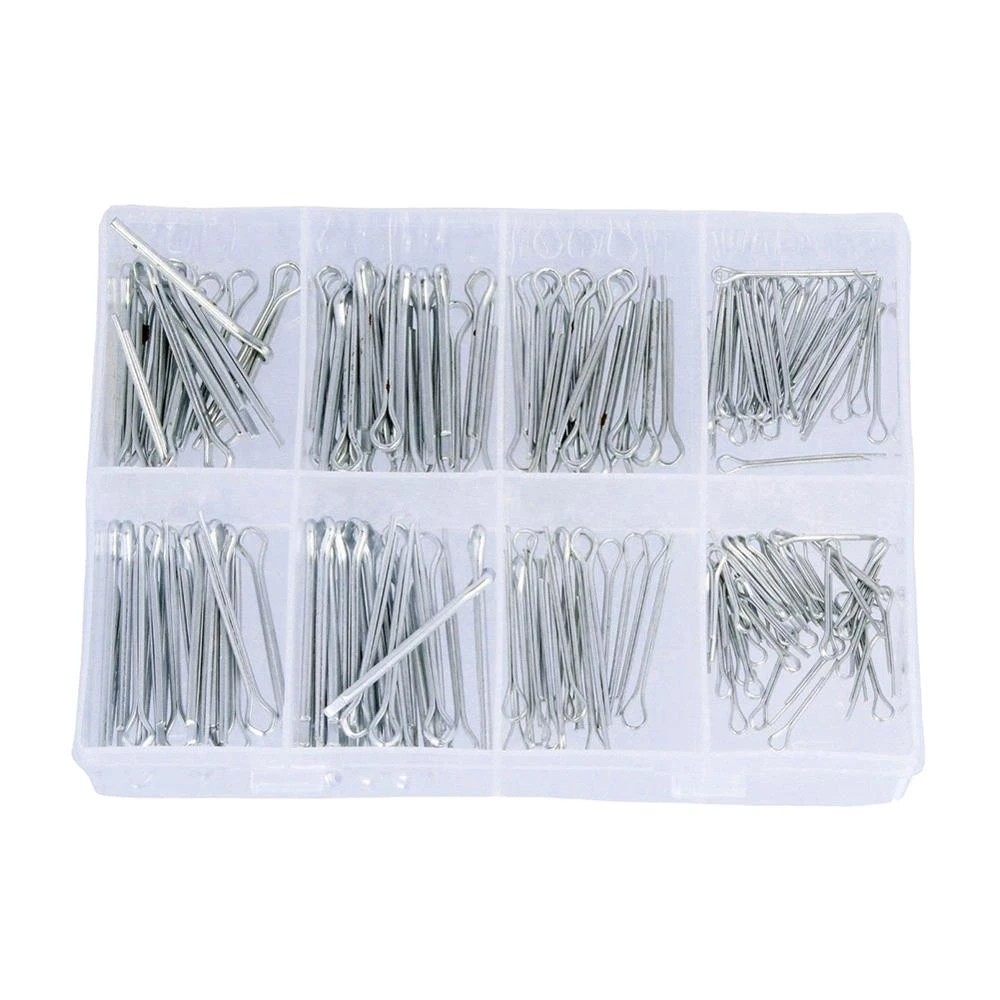 175 PC Galvanized Zinc Alloy Split Cotter Pins Fixing Set Assortment ...