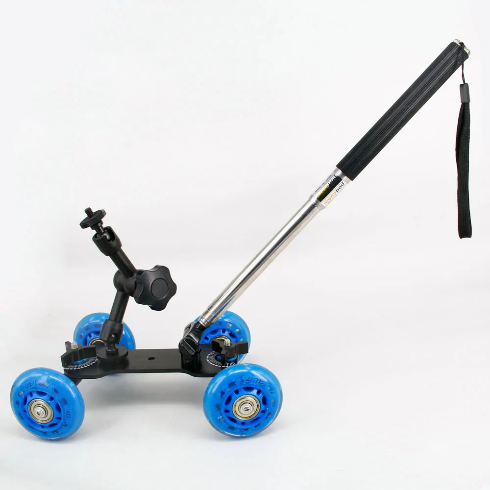 3in1 7"Inch Articulating Magic Arm+Mini Desktop Camera Rail Car Table ...