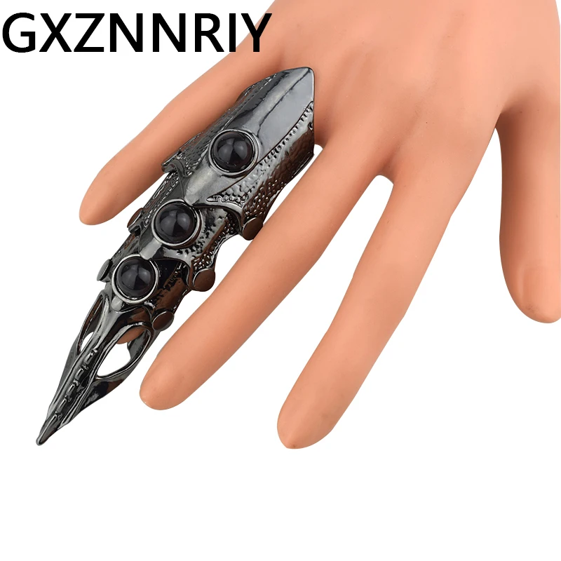 Fashion-Dragon-Ring-for-Women-Mens-Punk-Rock-Animal-Skull-Finger-Long ...