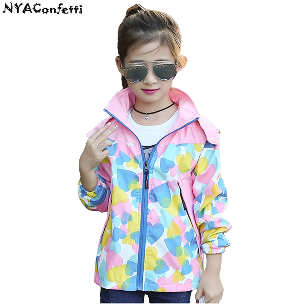 NYAConfetti SYLGC09 Rocketsports Hooded 5 10Yrs Girls Jacket Spring ...