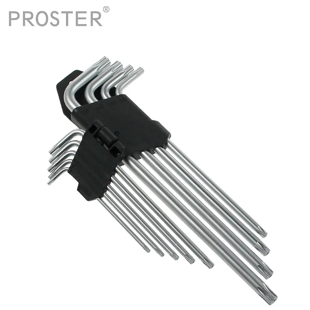 9 PCS/set Metric Star Torx Durable Key Set Wrench Tool Screwdriver T10 ...