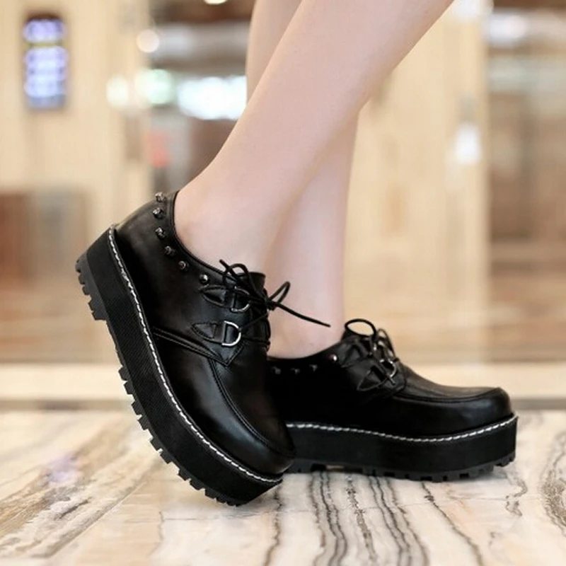 chaussure plateforme style creepers