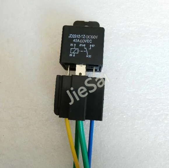 40A-DC60V-auto-relay-with-mounting-hole-and-automotive-relay-socket ...