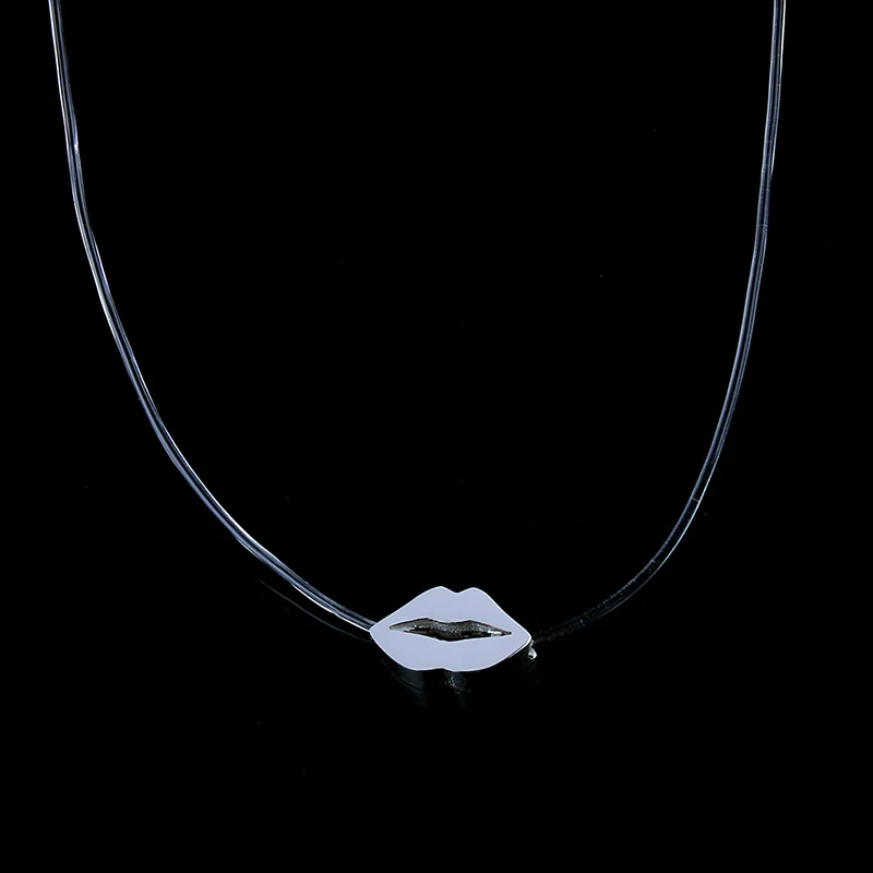 stainless steel invisible chain necklace jewelry necklaces for women ...