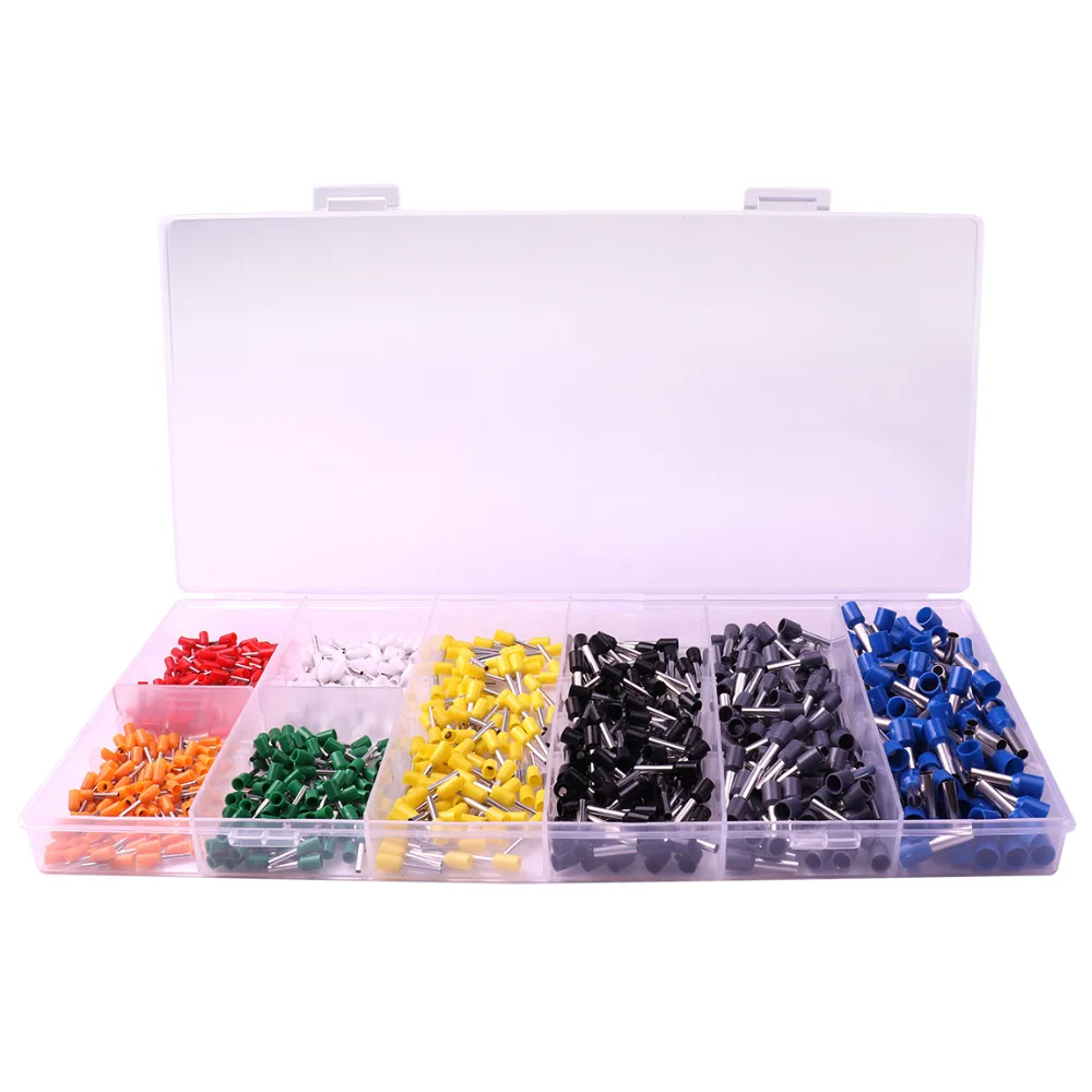 Hot 800Pcs Multi color wire range AWG 10 22 Cold Tube Type Splice ...