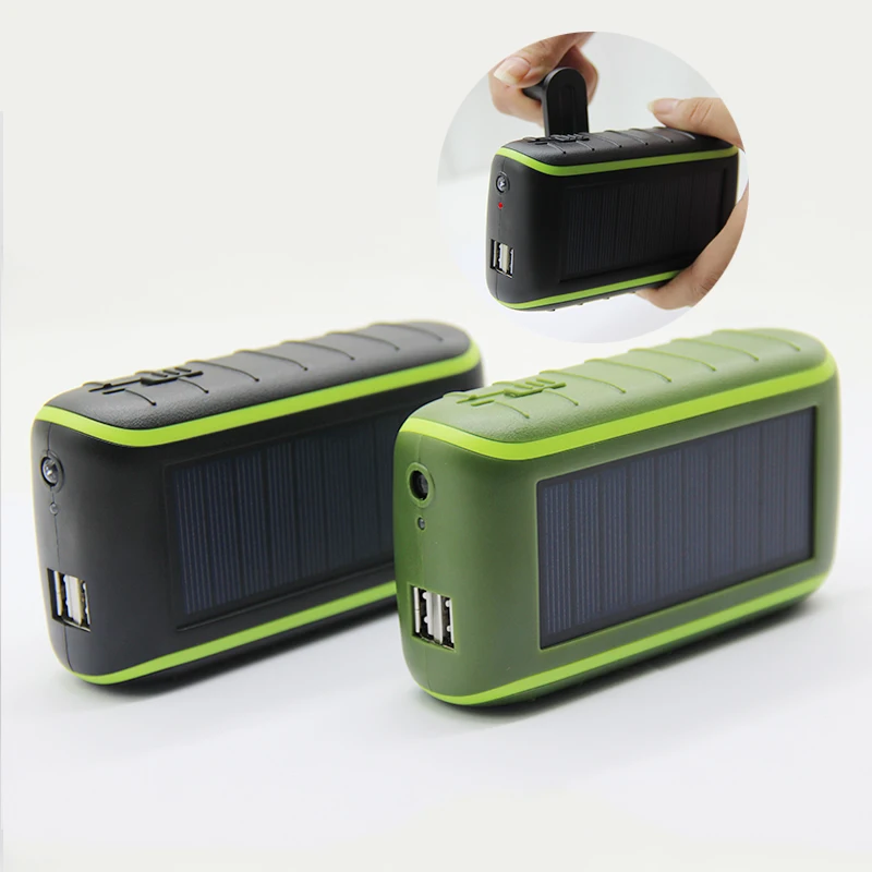 Hand Dynamo & Solar Energy Outdoor USB Charger portable external ...