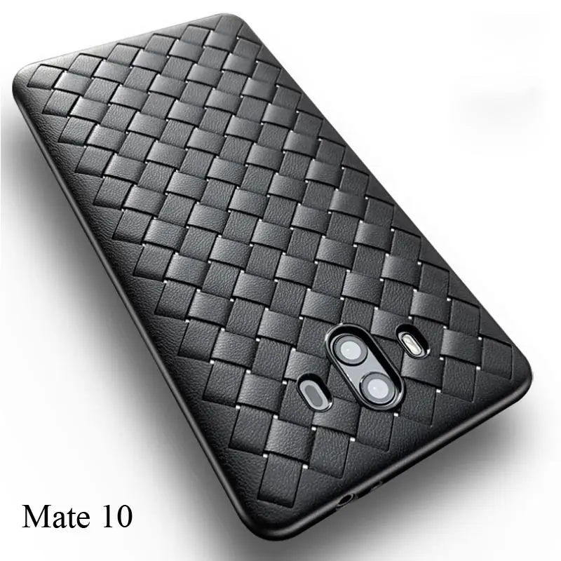 5XIAOHUO Soft leather weaving Phone Case For huawei mate 10 pro Leather ...