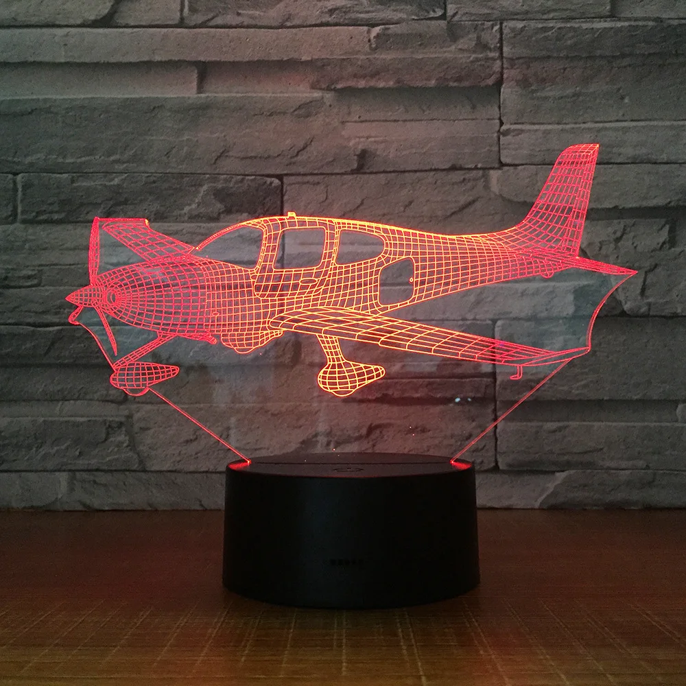 7 color aircraft night light creative led light bedside decoration ...