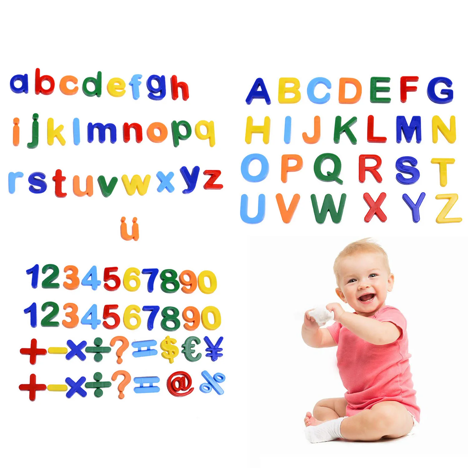 89pcs/Set Magnetic Learning Numbers Alphabet Letters Toddlers Kids ...