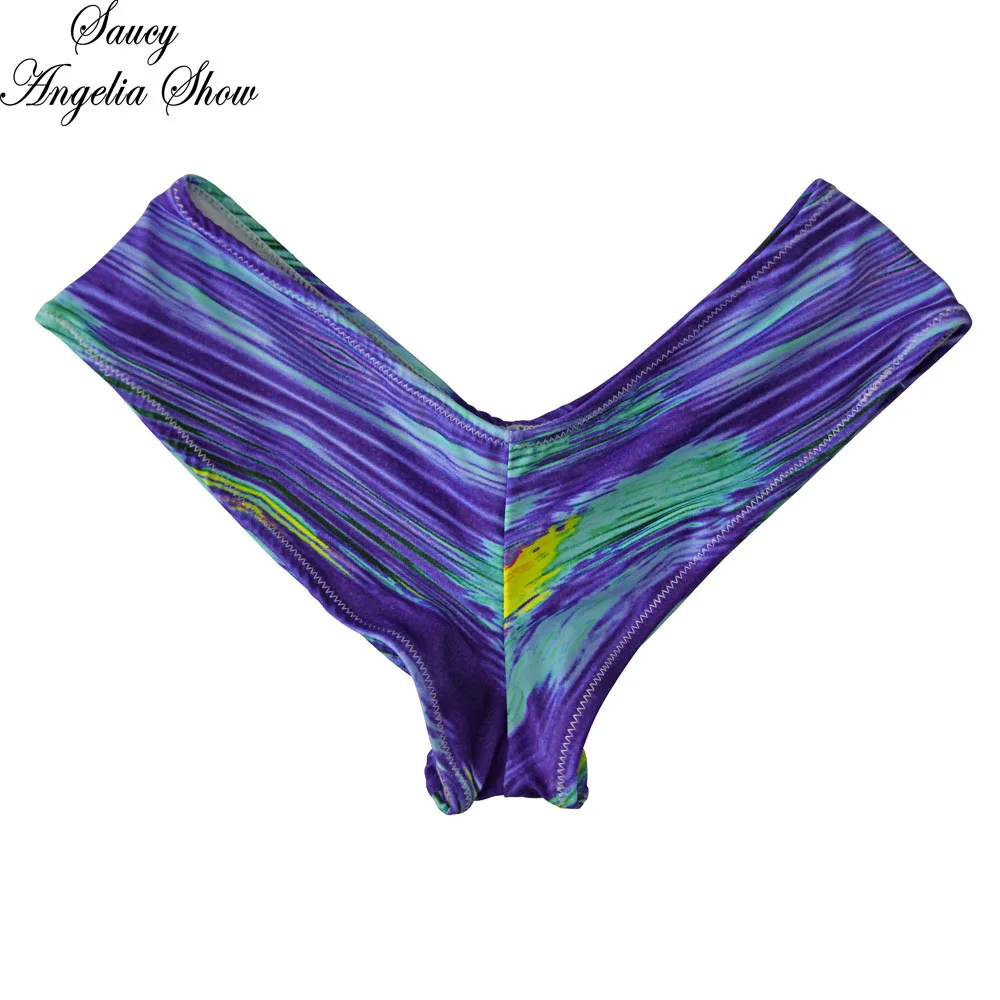 Saucy Angelia Women Swimwear Ocean Print Separates Swimsuit Bathing