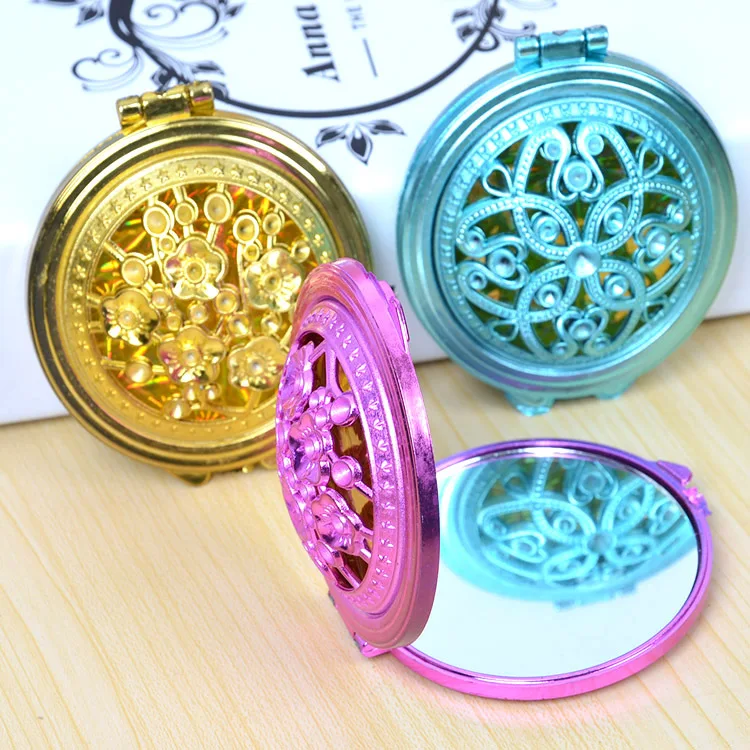 Vintage Gift Hand Mirrors Pocket Mirror Mini Portable Compact Mirrors ...