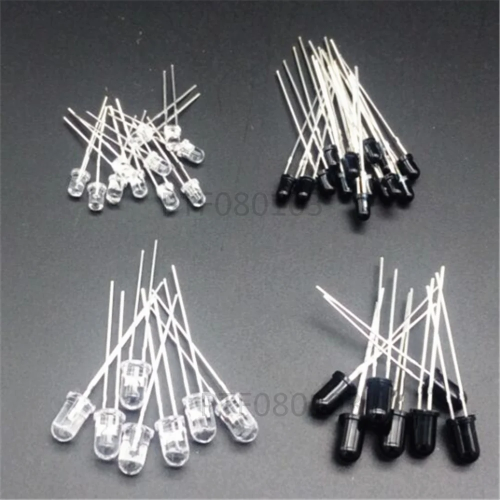 50pcs-3mm-5mm-850nm-940nm-IR-LED-Assorted-Infrared-Emitter-And-IR ...