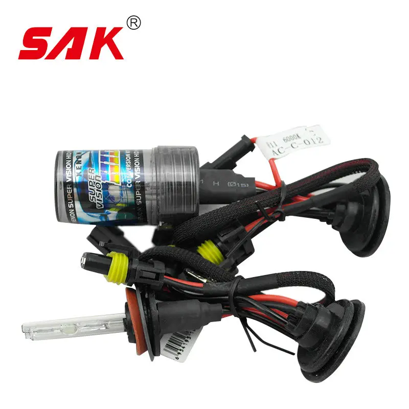 SAK 1pair ac 12v 55w h11 xenon hid replacement auto light source ...