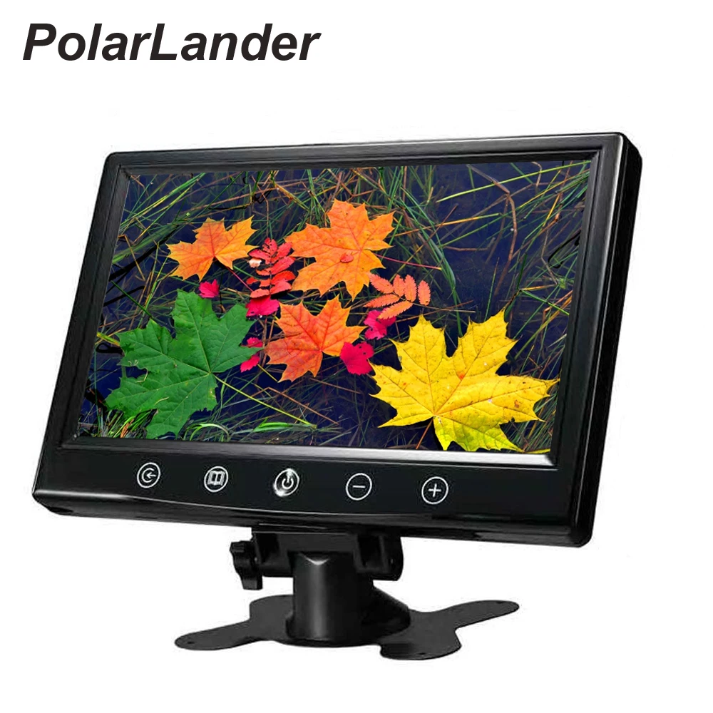 9 inch TFT LCD 800 x 600 screen Car Monitor 2CH Video Input For Rear ...