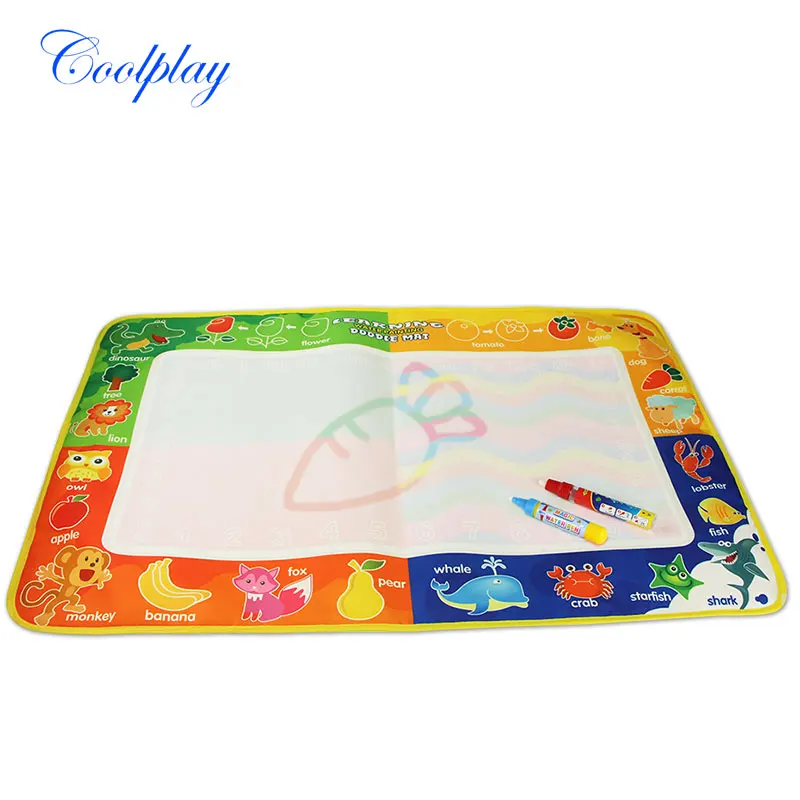 Coolplay Multicolor Water Painting Drawing Mat with 2 Pcs Water Drawing ...