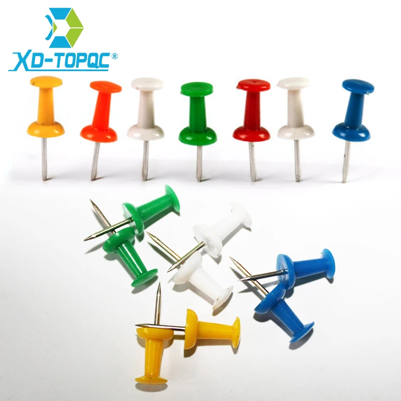 50Db/Tétel Új Keverési Színeket Irodai Push Tűs Színű Térkép Műanyag ...