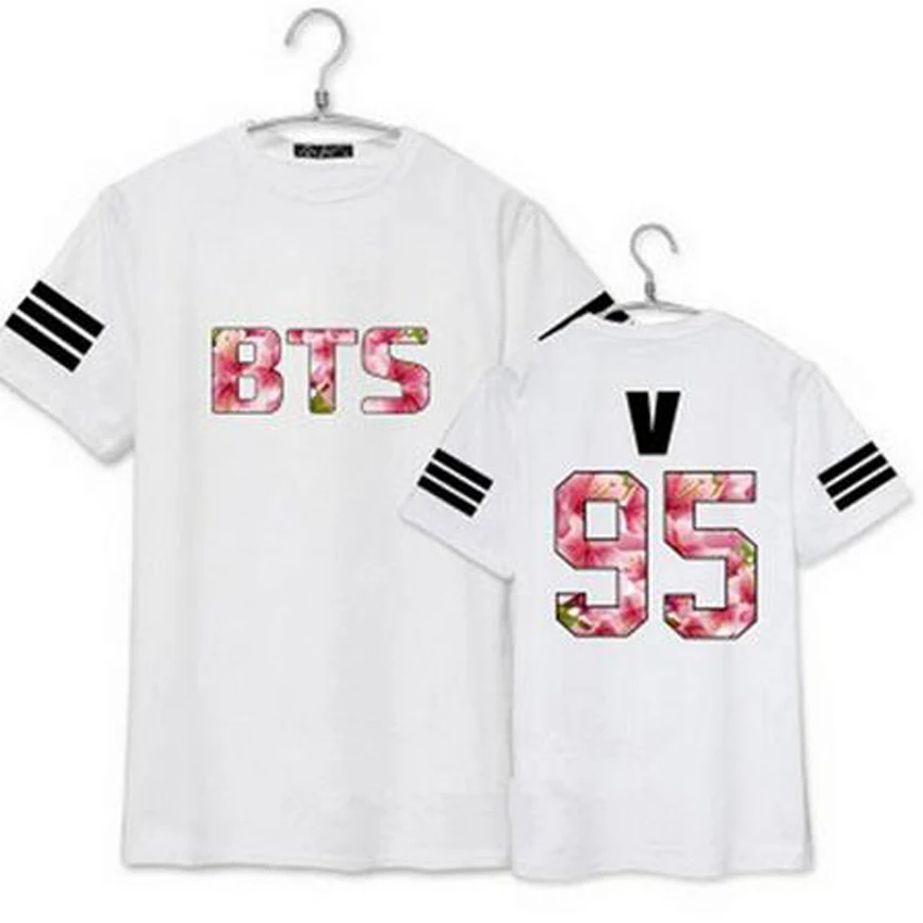 Fashion Brand Men Women k pop BTS T Shirt Bangtan Boys Tops Unisex Tee ...