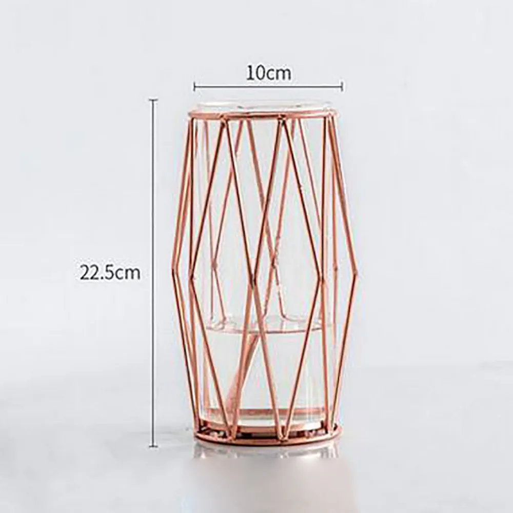 Ваза для цветов, стеклянные вазы для цветов для дома, металлический ...