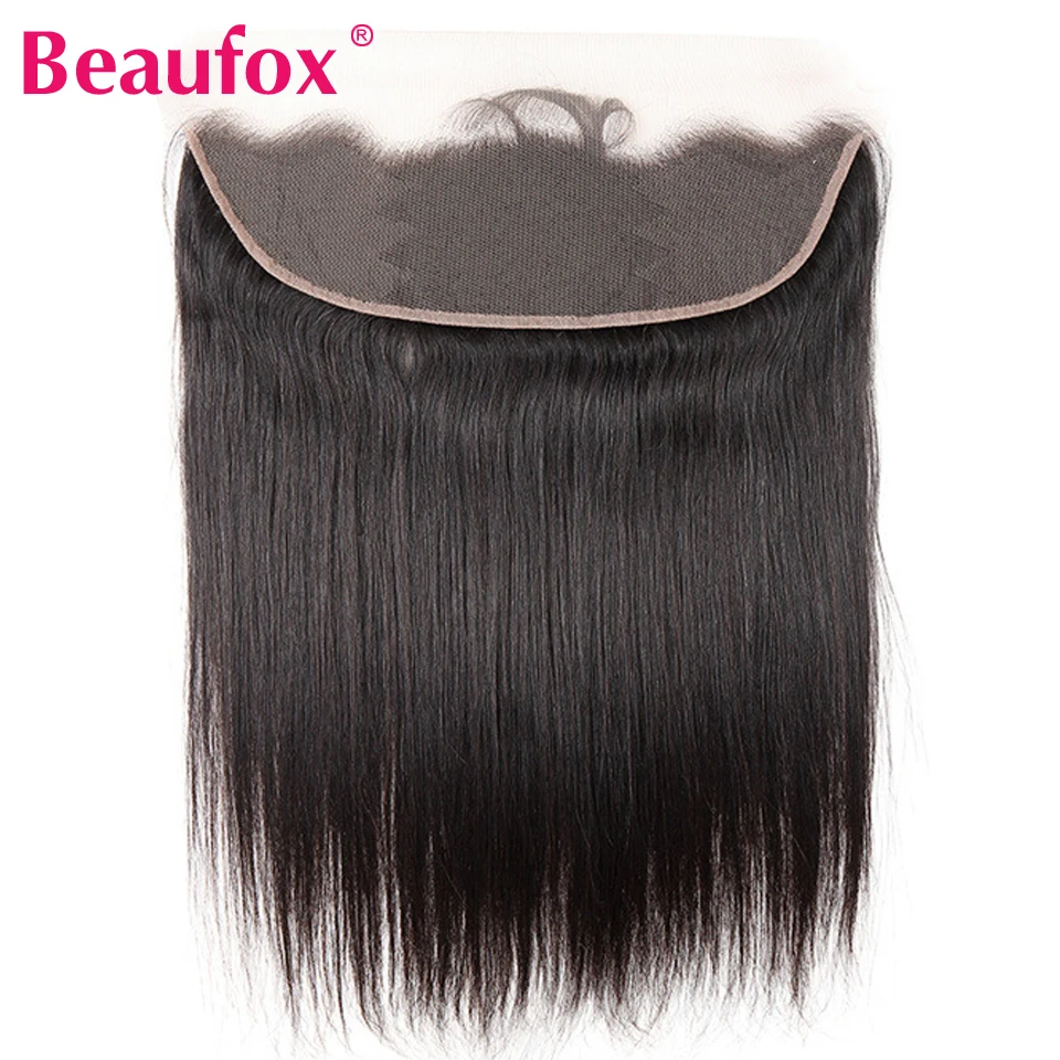 Beaufox 13*4 Ear to Ear Lace Frontal Closure Brazilian Straight Human ...