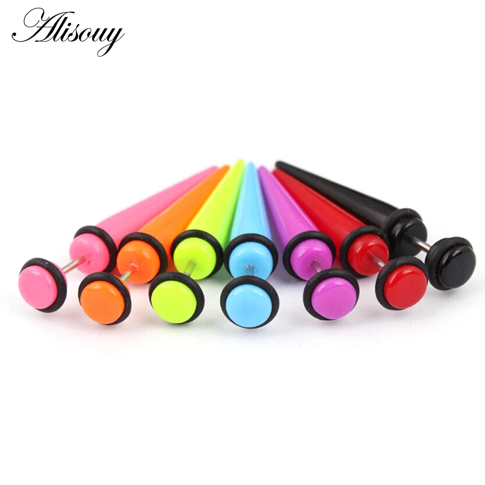 Alisouy-1-pair-UV-Acrylic-Fake-Ear-Stretcher-Earring-Taper-Spike ...