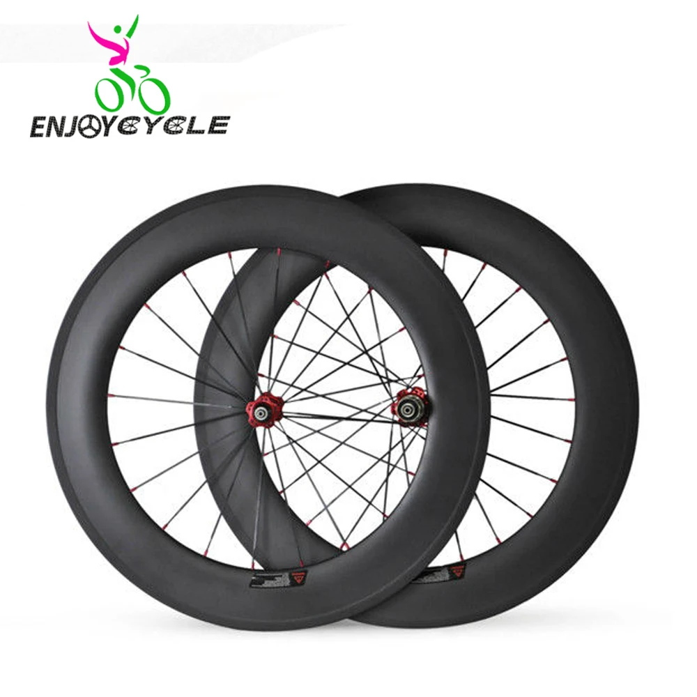 Carbon tubular 88mm wheelset 700C full carbon fiber road bike clincher ...