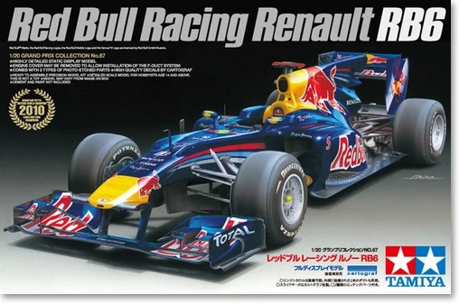 TAMIYA model Tamiya 1/20 scale formula one RB6 F1 racing 20067 assembly ...