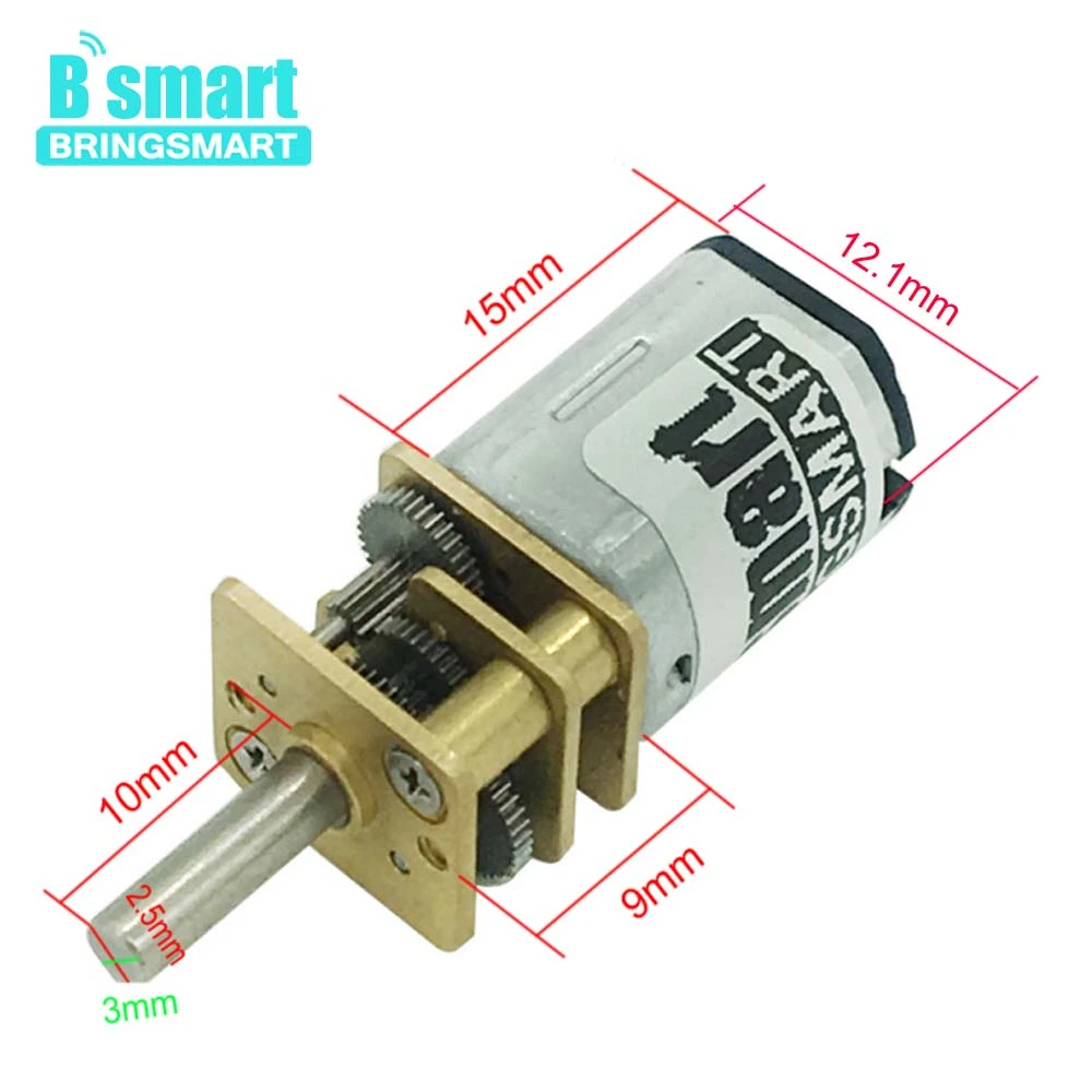 1pc Bringsmart N20 Micro Motor Electric Gearbox Motor 3v 6v 12v 15/30 ...
