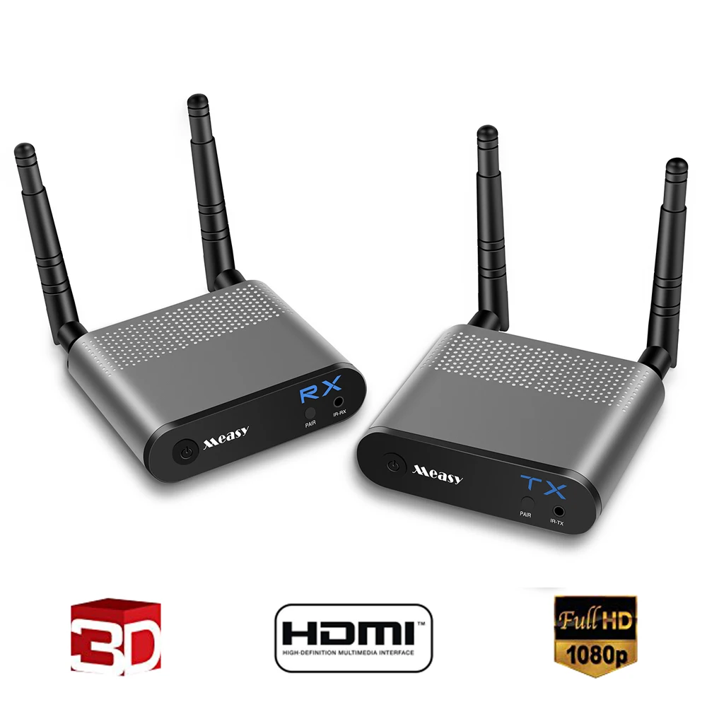 1080P 3D Wireless HDMI Extender with IDigital 2.4G & 5GHz dual ...