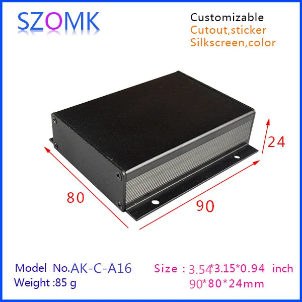 10 pieces, aluminum electronics control boxes 24*80*90mm aluminium ...