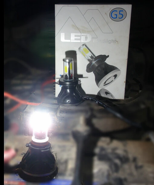 For Nissan Patrol GU & GQ LED Conversion Kit 40w / 80w H4 Headlights vs ...