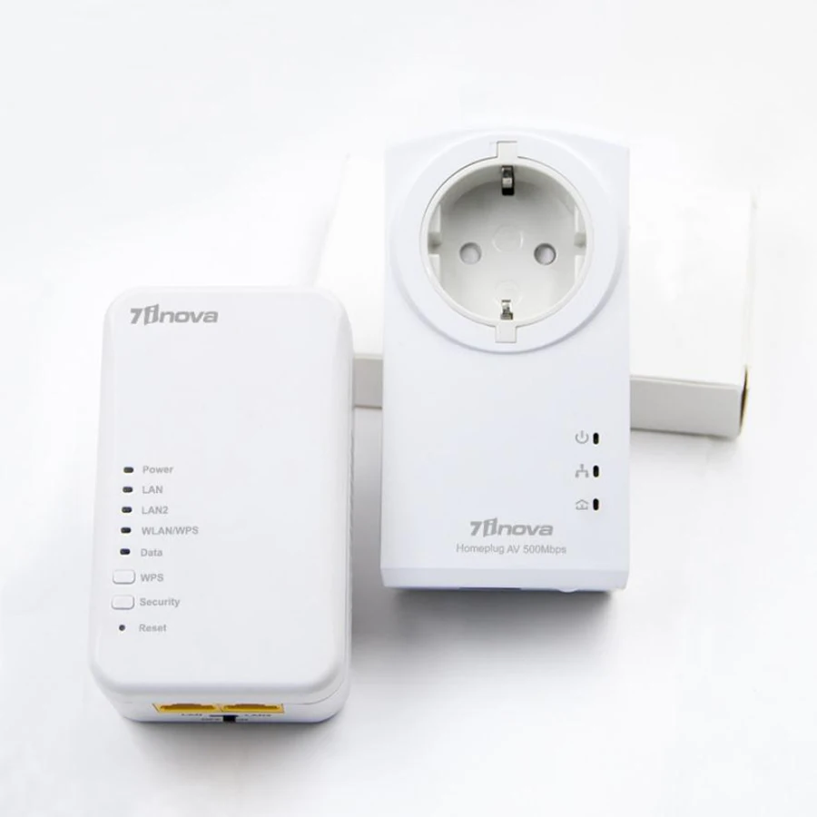Original 7inova 500Mbps AV500 Powerline Adapter Wireless WiFi Extender ...