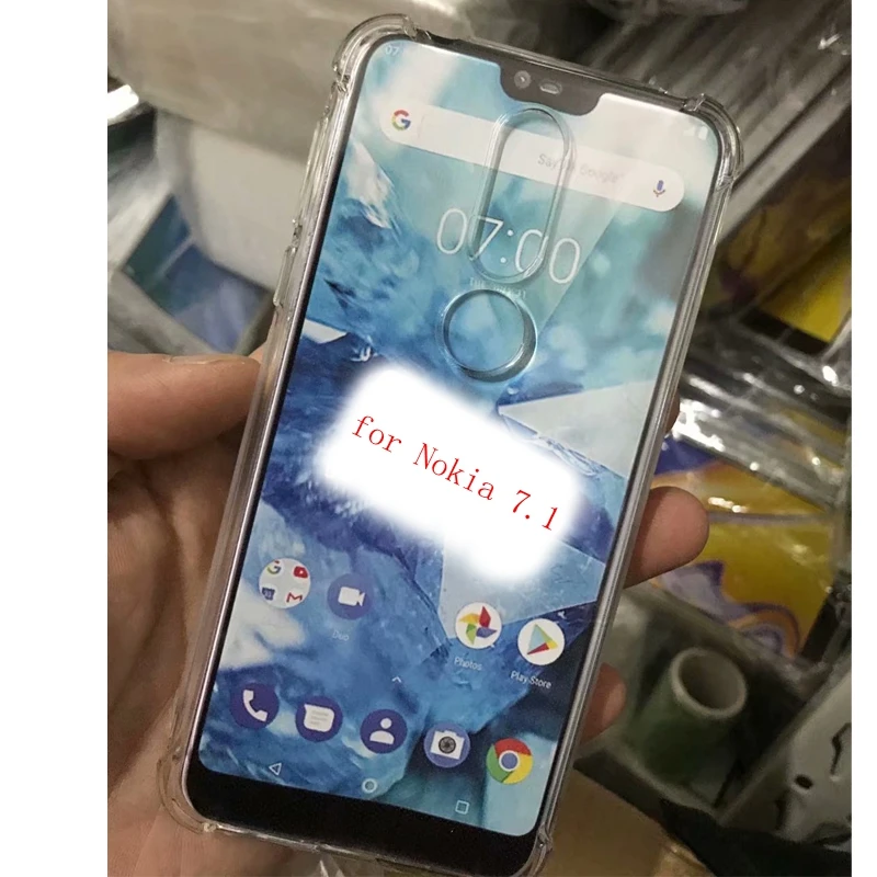 Capa-almofada-de-ar-para-nokia-7-1-capa-traseira-ultra-transparente ...