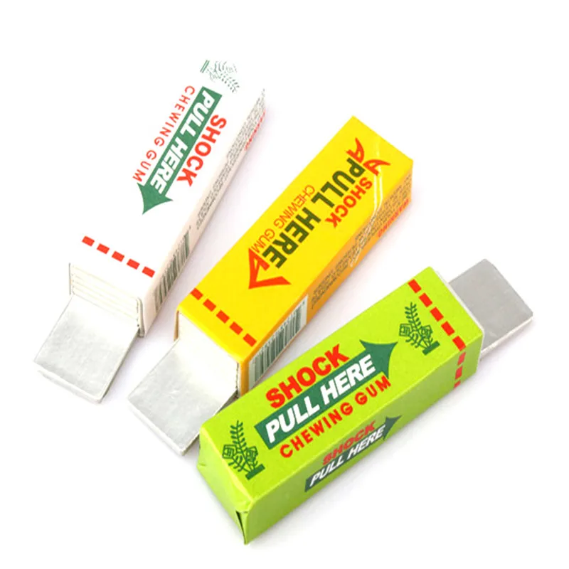 Electric Shock Toy Chewing Gum Joke Pull Head Shocking Toy Prank Trick ...