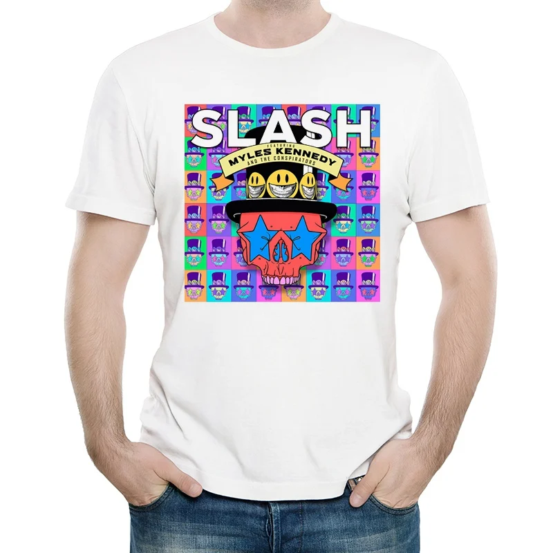 Slash T Shirt Fashion Mens Short Sleeve Saul Hudson Slash Logo T Shirt ...