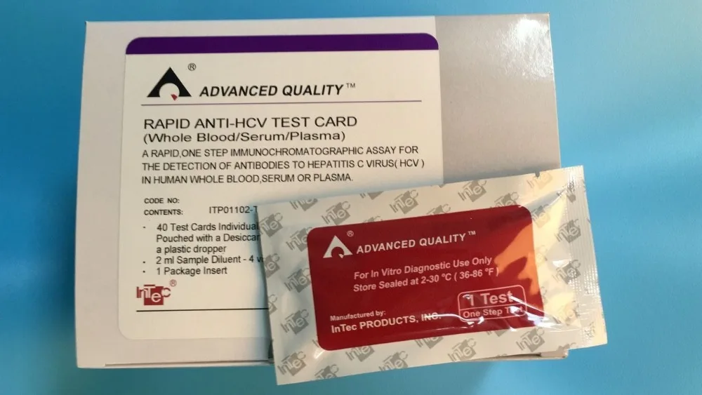 WHO Appointed/UNIADS Assigned POCT rapid test strip/RAPID ANTI HCV TEST ...