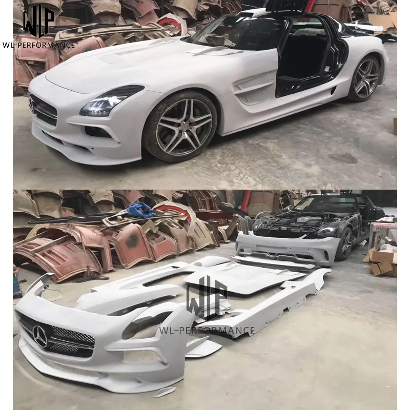 R197 Frp /carbon Fiber Car Body Kit Front Bumper Rear Bumper Side ...