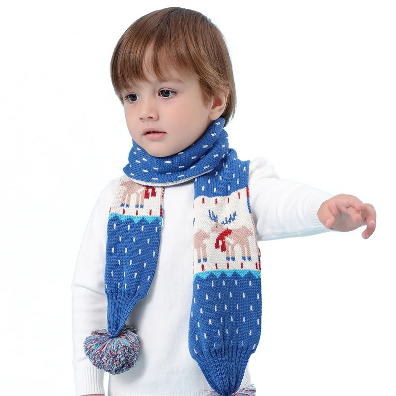 RUHI Autumn Winter Children Warm Scarf Baby Girls Lovely Strawberry Dot ...