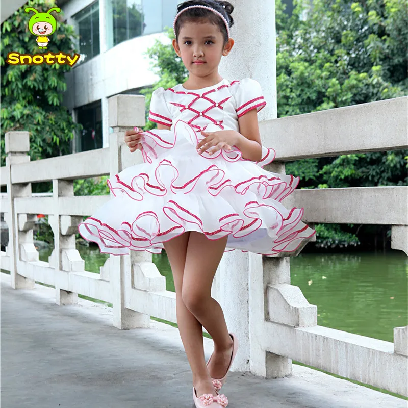 2016 New Weddings Occasion Outfit Flower Girl Dress Mini Dress Kids ...