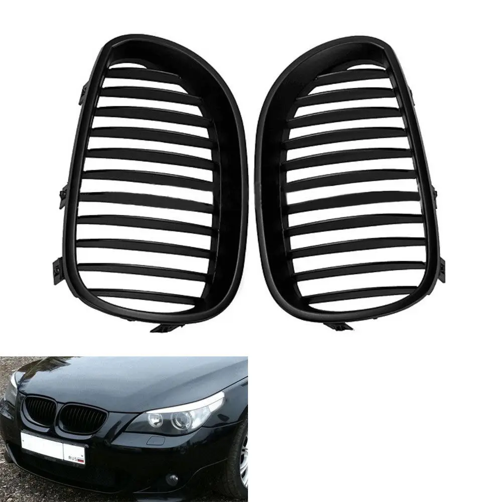 2x Car Styling Front Bumper Sport Wide Kidney Grilles Grill Gloss Black ...